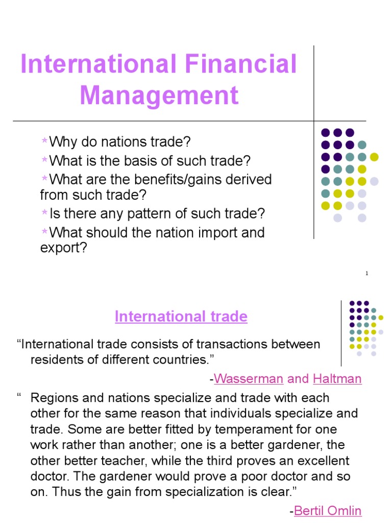 International Financial Management | PDF | Multinational Corporation ...