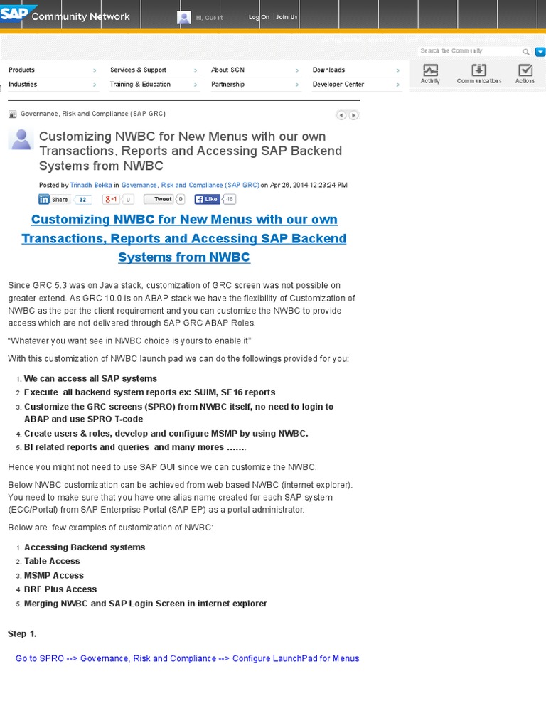 Customizing NWBC For New Menus | PDF | Graphical User Interfaces | Internet Explorer
