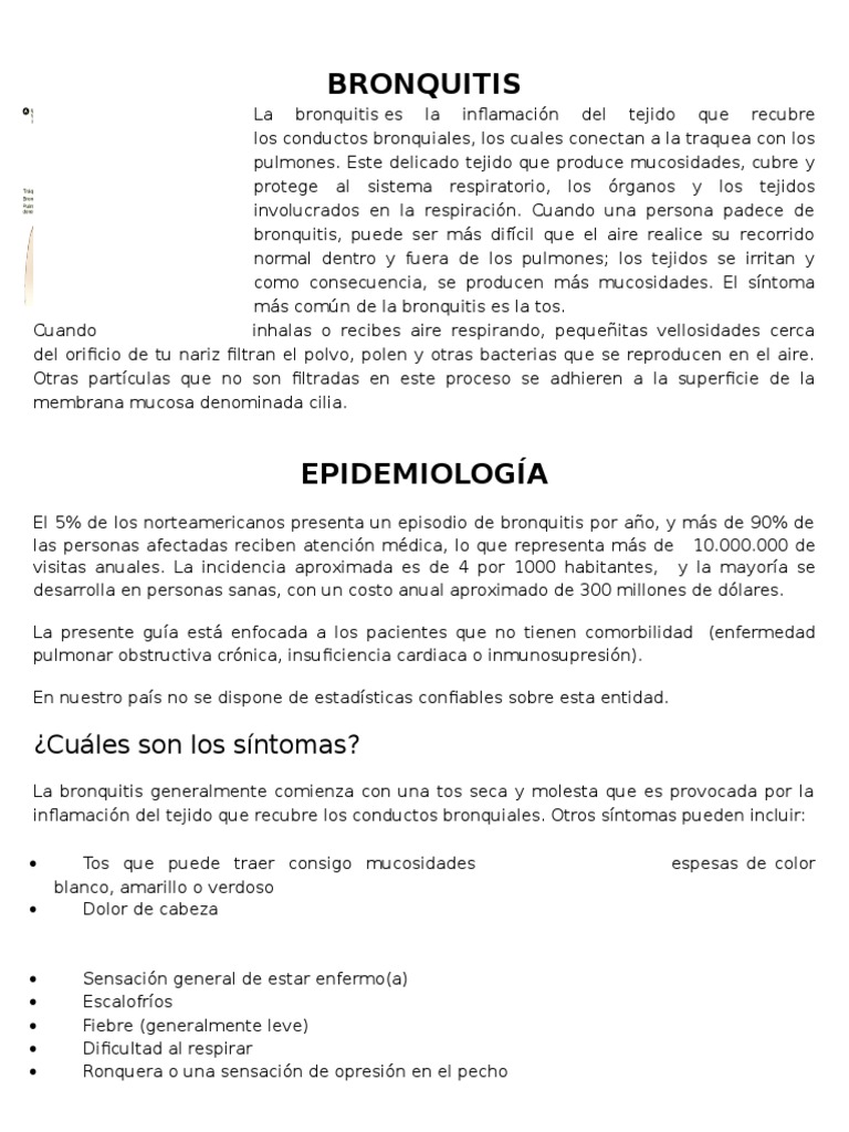Interpretación de Radiografías en Bronquitis | PDF | Bronquitis | Tos