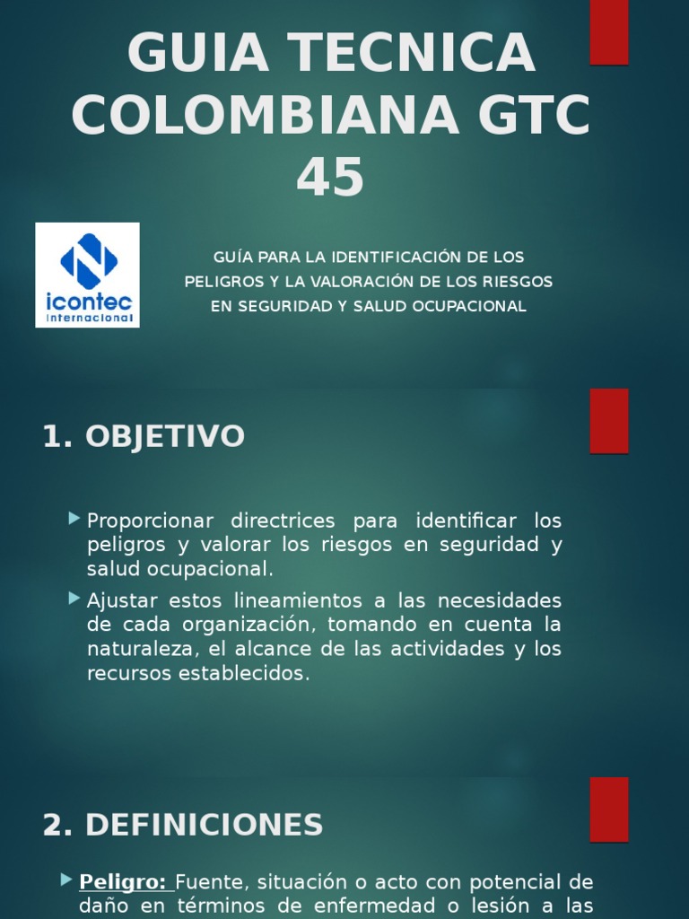Guia Tecnica Colombiana GTC 45 | PDF | Riesgo | Probabilidad