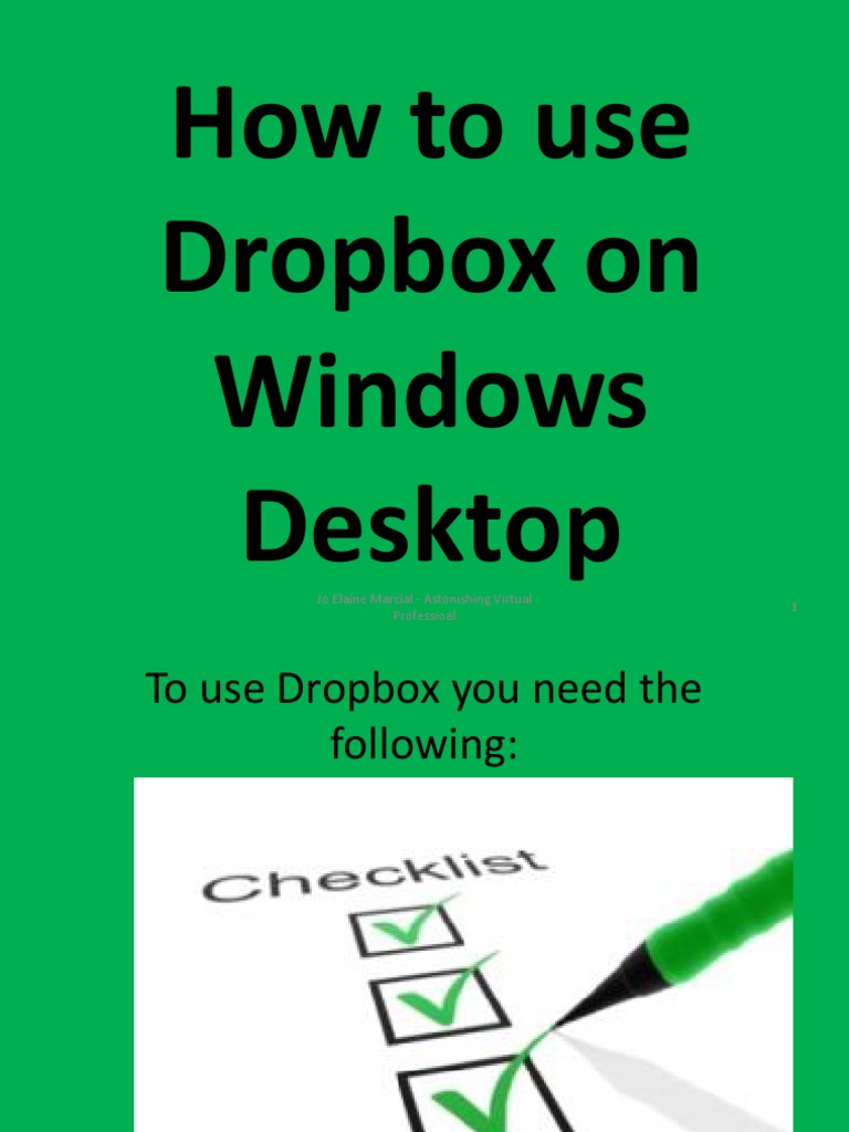 How To Use Dropbox | Download Free PDF | Operating System Families | Computer File
