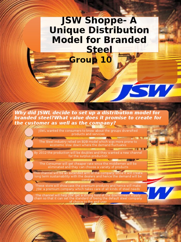 JSW Shoppe: Innovative Steel Distribution | PDF | Business