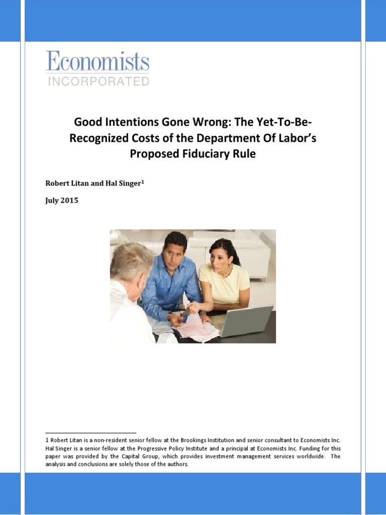 Fiduciary Rule Report | PDF | Financial Adviser | Mutual Funds