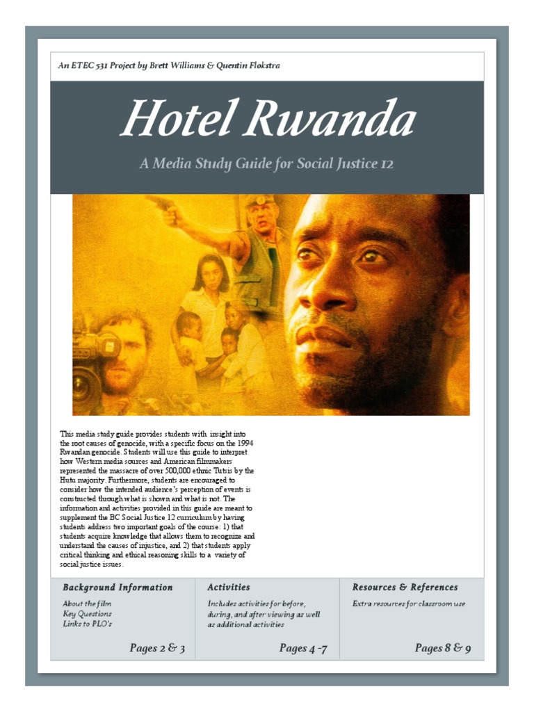 Rwandan Genocide Media Study Guide | PDF | Hutu | Tutsi