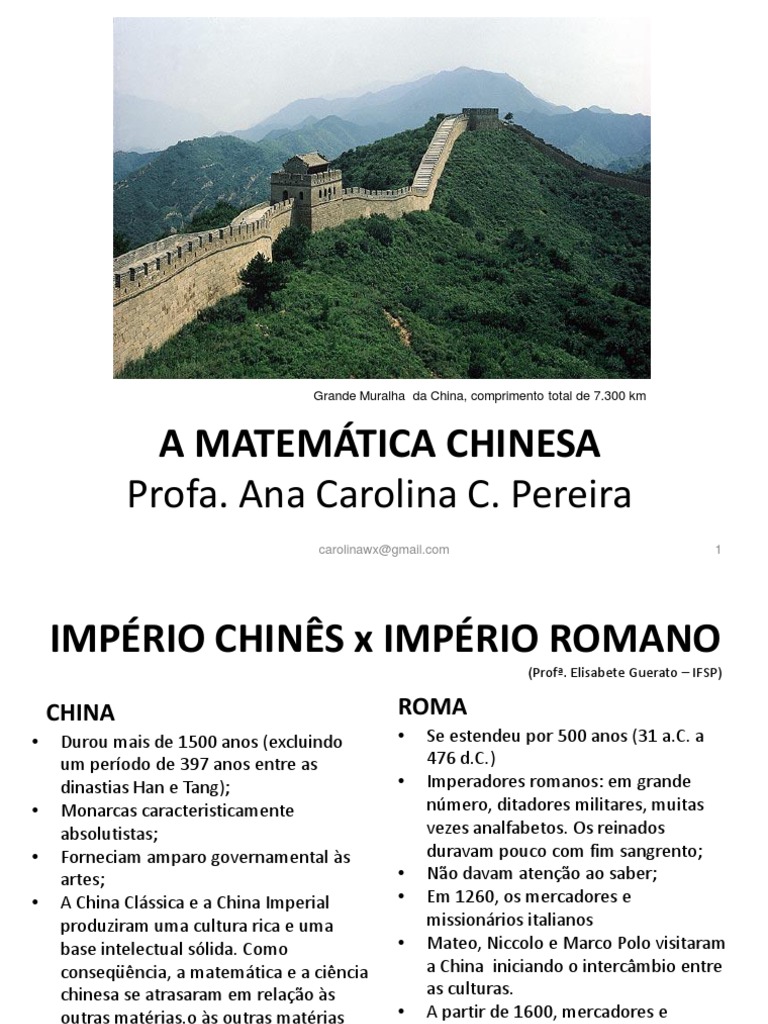 A Matemática Chinesa | PDF | China | Política mundial