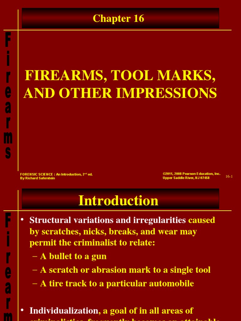 Firearms Tool Marks | PDF | Cartridge (Firearms) | Firearms