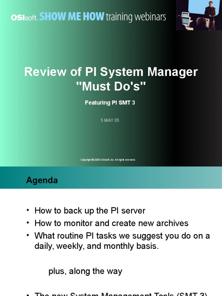 PI Training Course Modificado | PDF | Backup | Computer File
