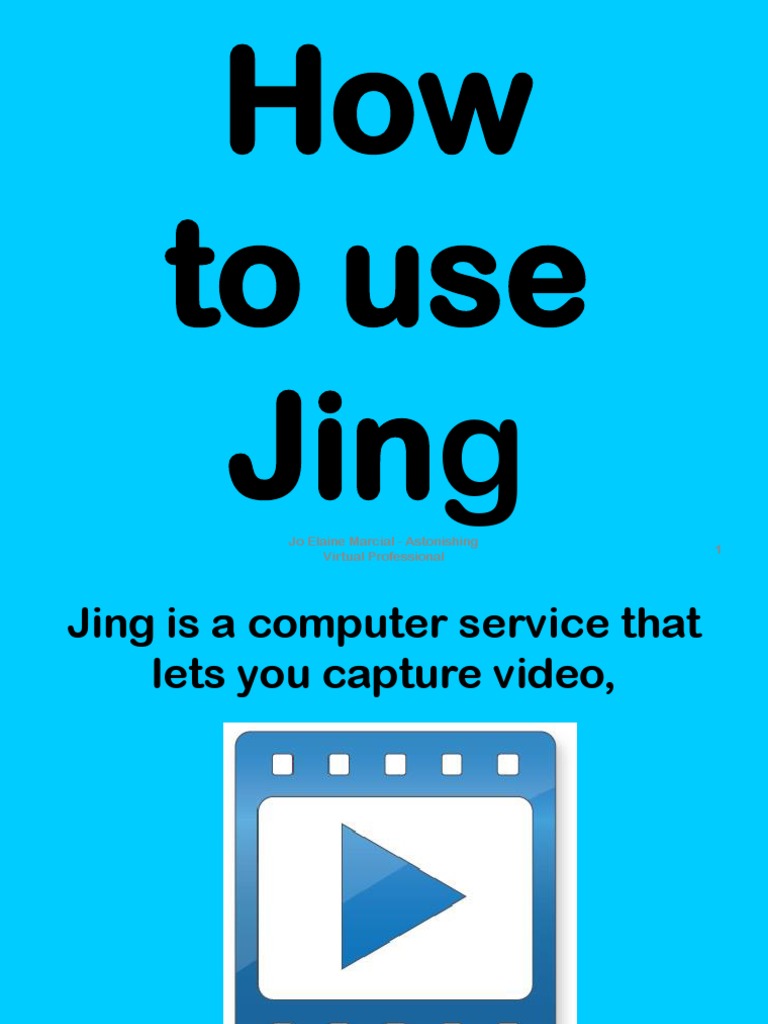 How To Use Jing | PDF | World Wide Web | Internet & Web