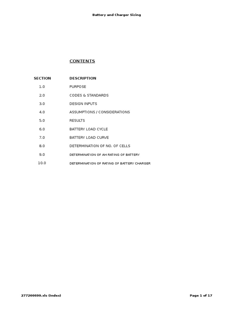 Battery Charger Sizing Guide Pdf Battery Charger Battery