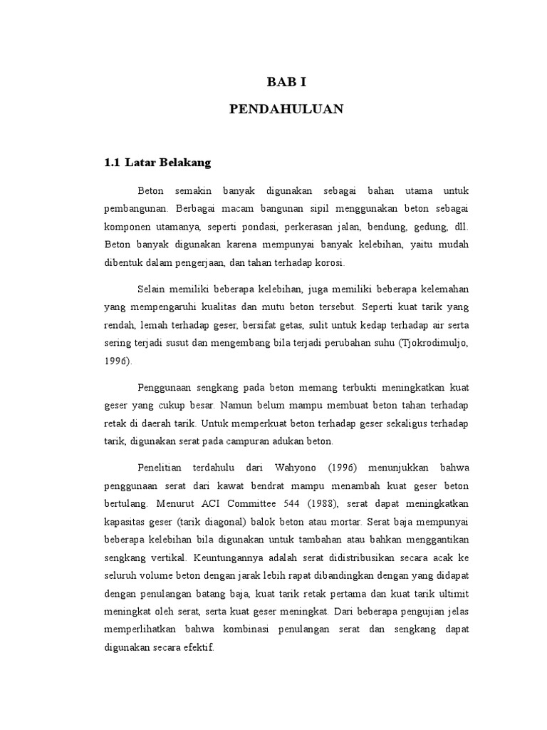 Kuat Geser Beton Dengan Variasi Jarak Sengkang | PDF