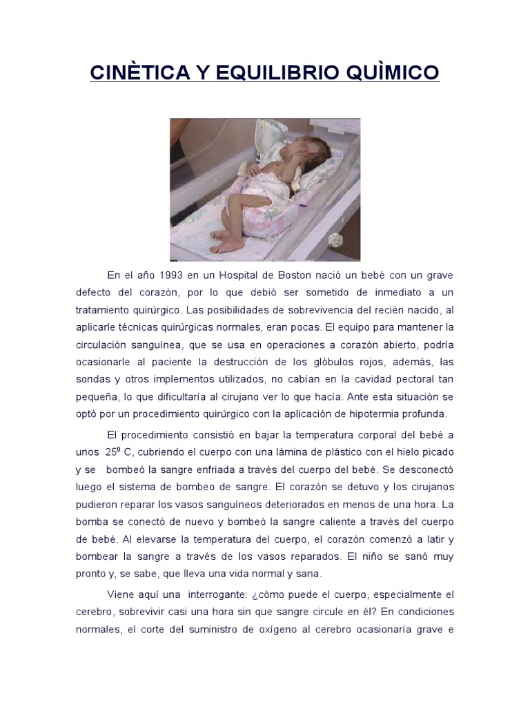 Cinetica y Equilibrio Quimico | PDF | Equilibrio químico | Reacciones químicas