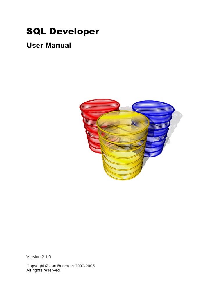 SQL Developer: User Manual | PDF | Oracle Database | Databases