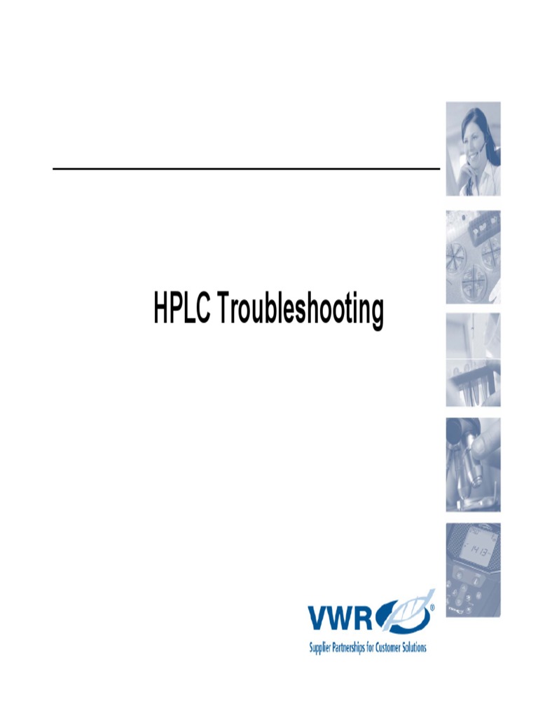 VWR HPLC Troubleshooting PDF | PDF | Elution | Chromatography