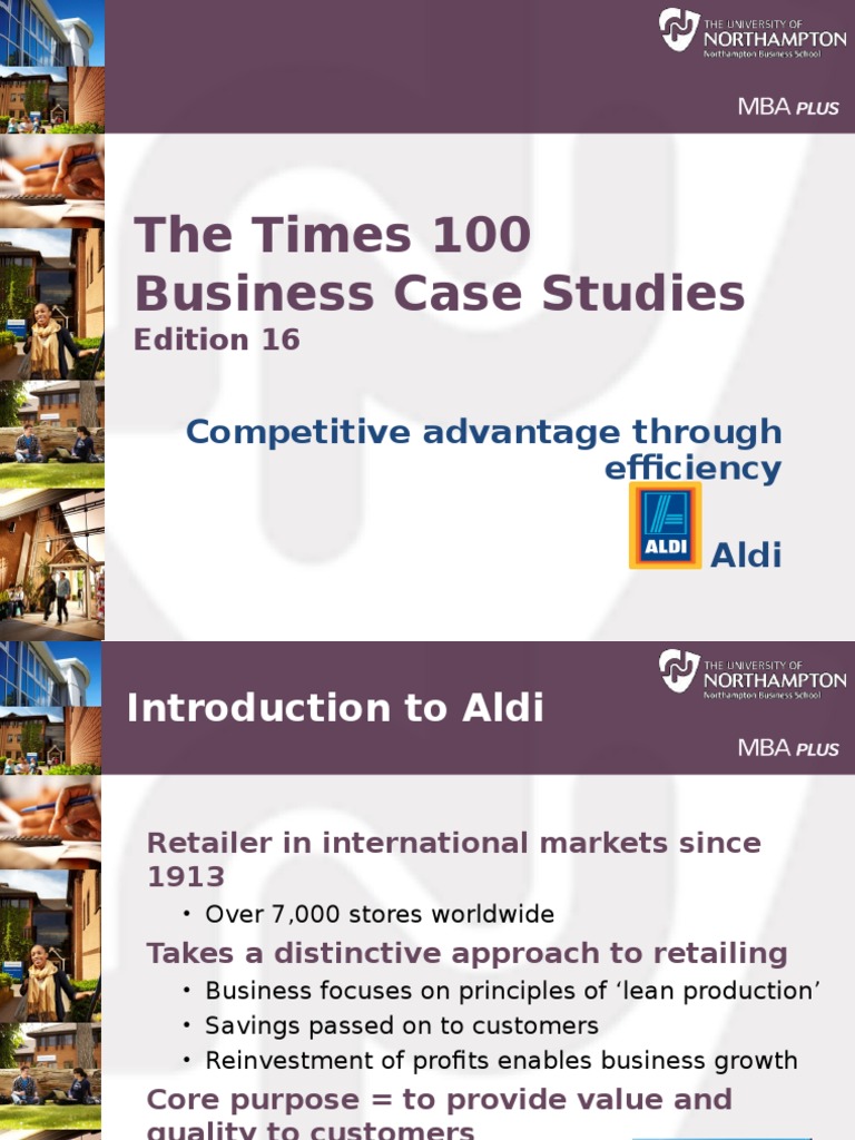 STRM043-Session 2 Powerpoint Slides - Aldi Case Study | PDF