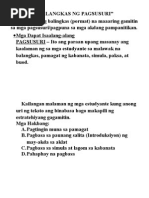 Mga Balangkas NG Pagsusuri | PDF