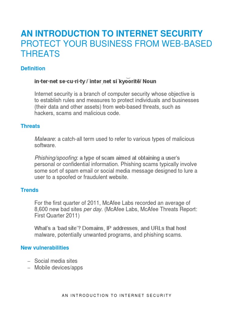 Protect Your Business From Web-Based Threats: An Introduction To ...