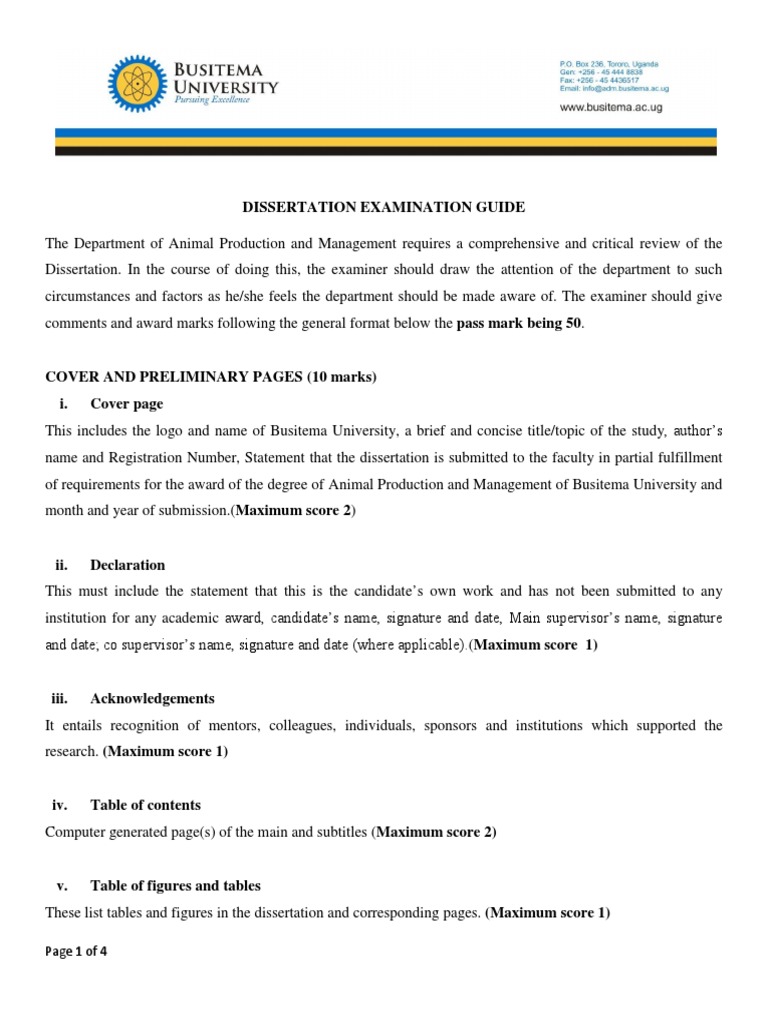 Dissertation Exam Guide | PDF | Thesis | Data Analysis