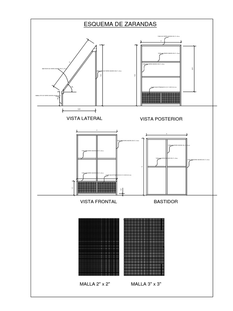 Esquema de Zaranda | PDF