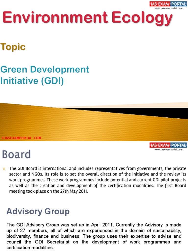 Green Development Initiative | PDF | Natural Resource Management ...