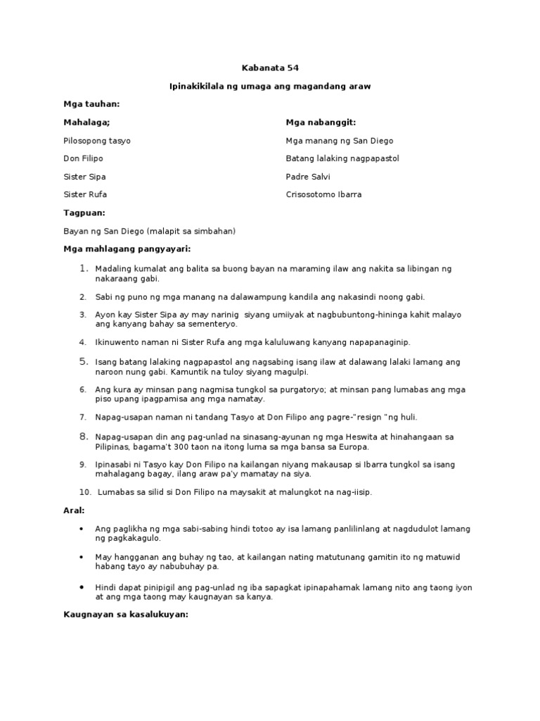 Kabanata 54-Noli | PDF