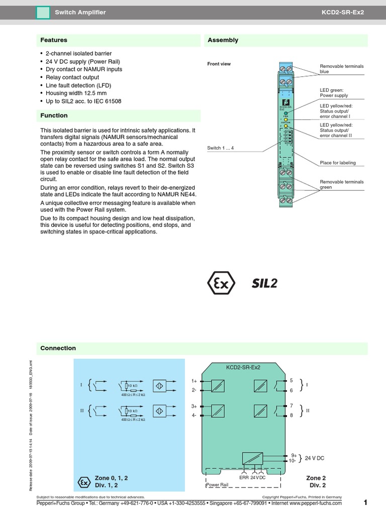 KCD2-SR-Ex2.pdf | Relay | Switch