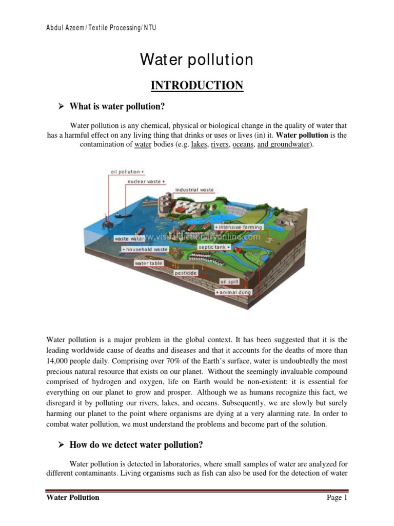 Water Pollution PDF | Download Free PDF | Water Pollution | Sewage