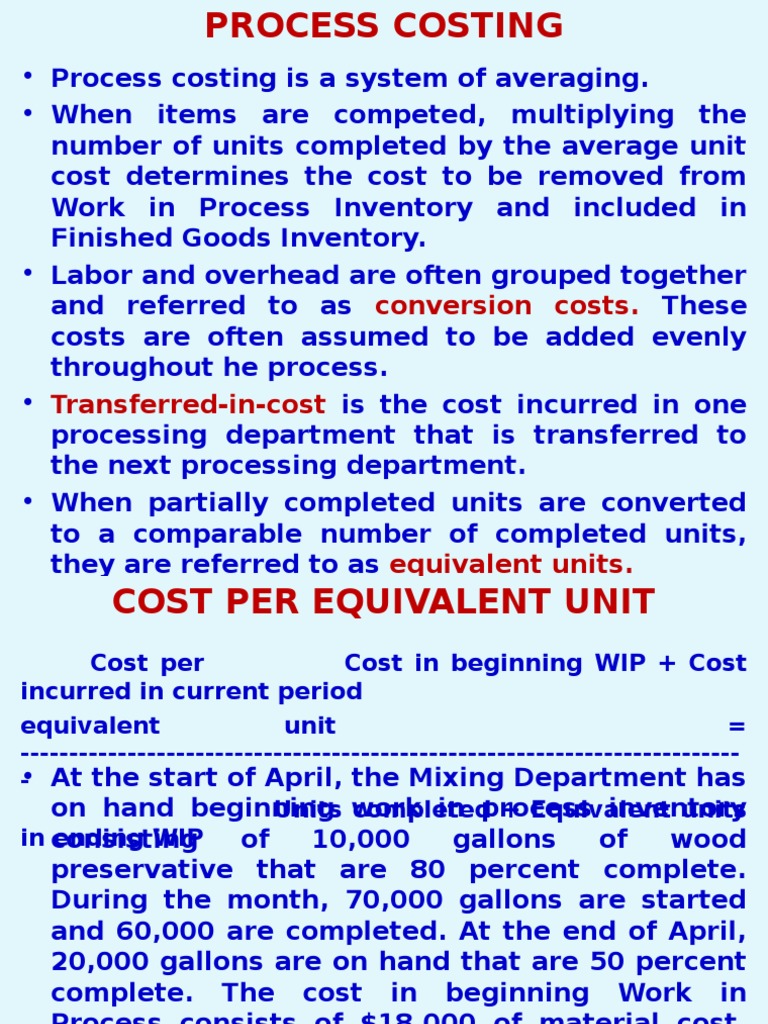 Chap. 3 Process Costing | PDF | Inventory | Labour Economics
