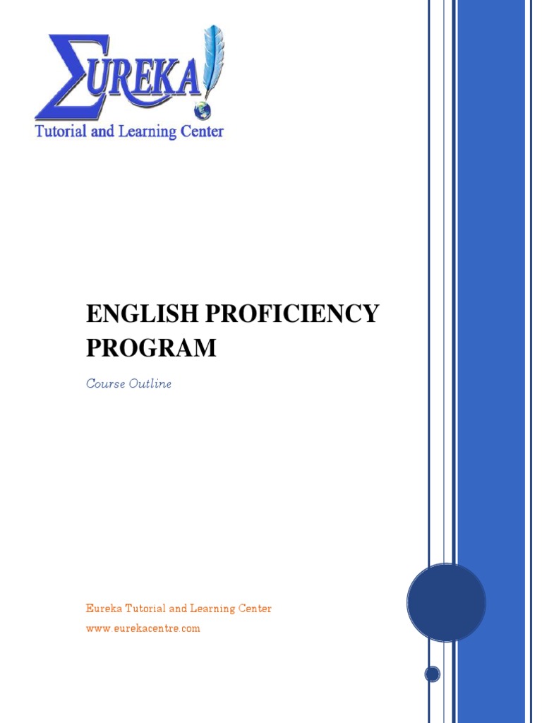 English Proficiency Program | PDF | Verb | Adverb