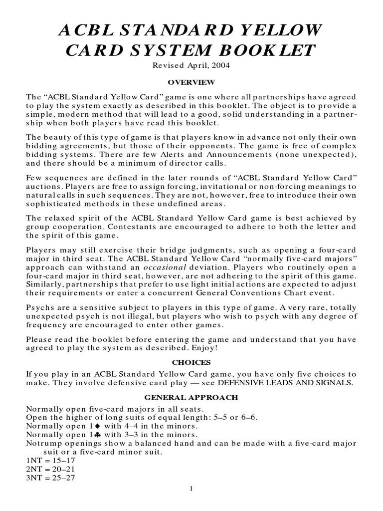 SAYC SP3 (BK) Single Pages | PDF | Whist Family Of Card Games ...