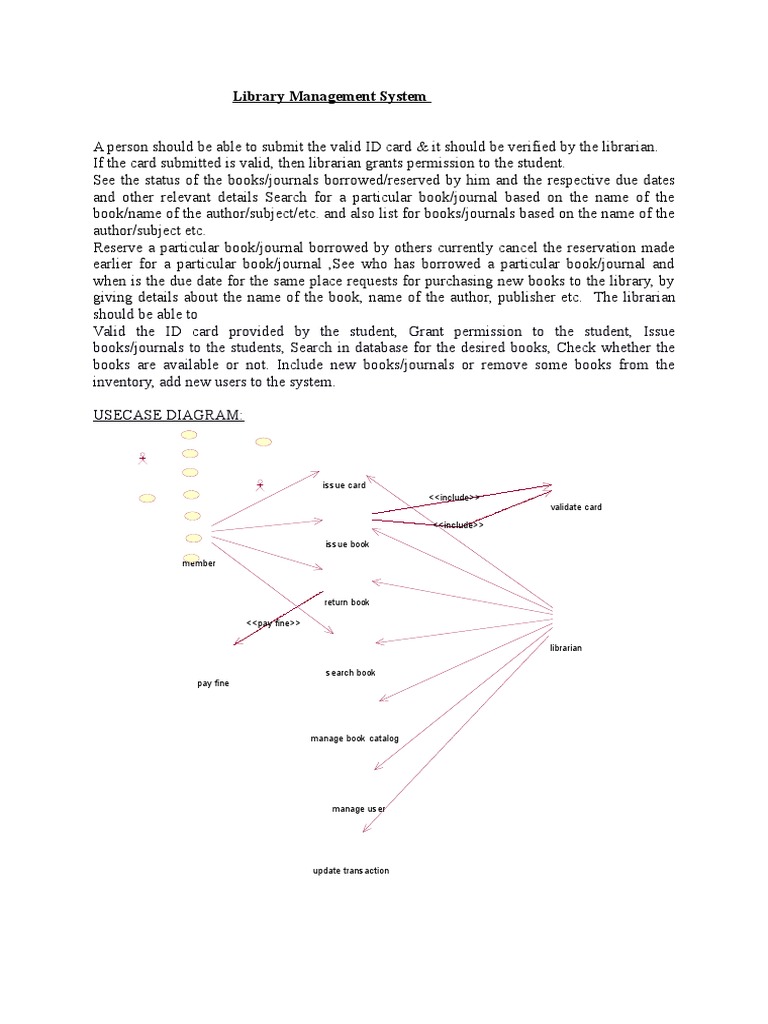 Library Management System | PDF | Librarian | Libraries