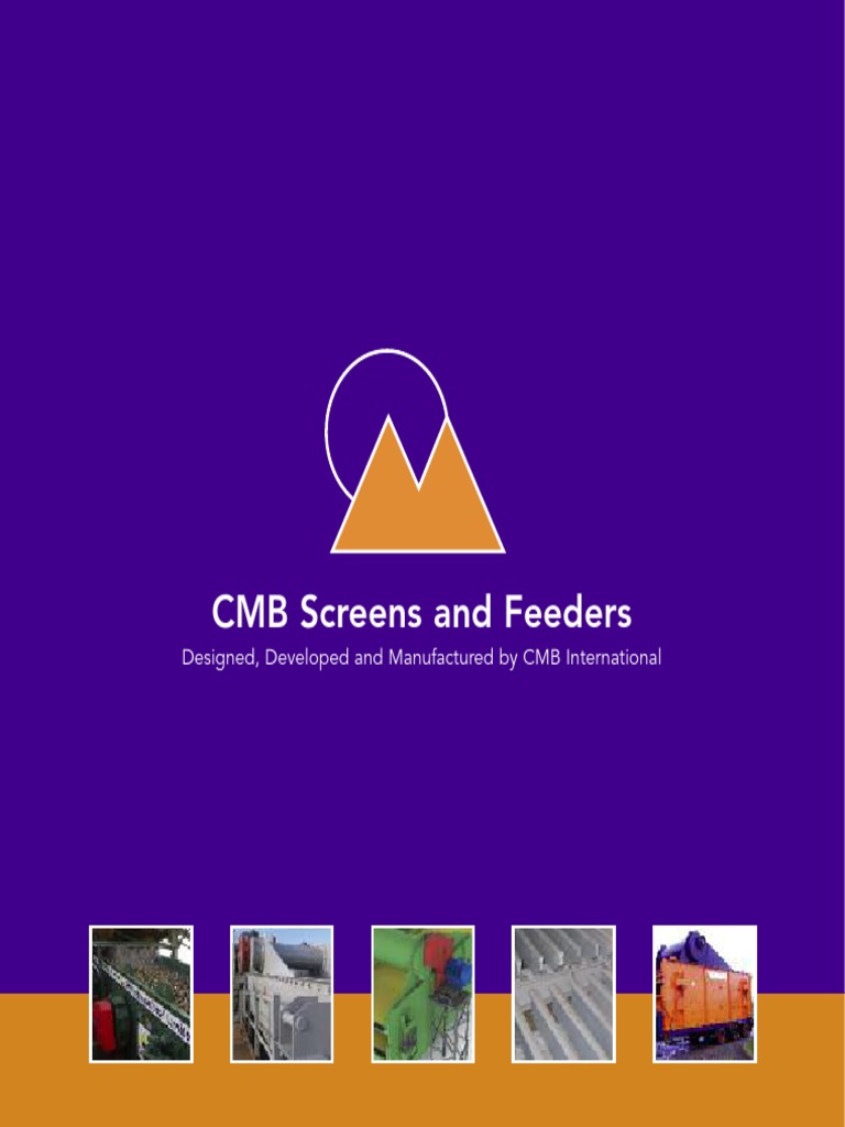 CMB Screen Brochure | PDF | Belt (Mechanical) | Bearing (Mechanical)