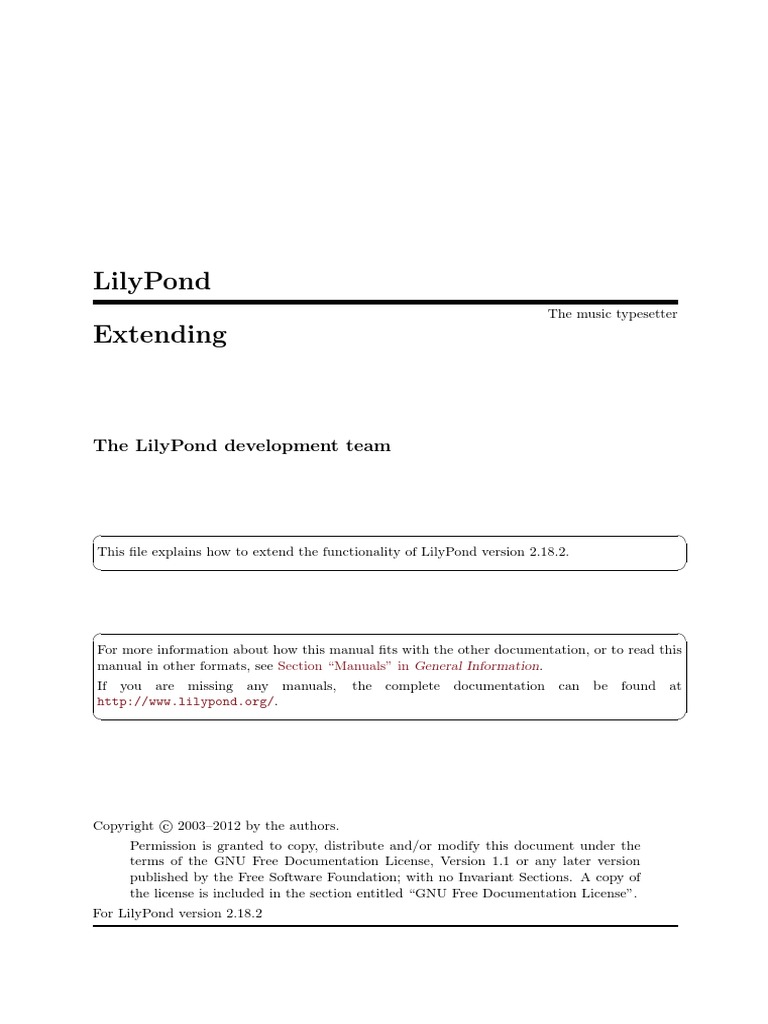 Lilypond Extending | PDF | Scheme (Programming Language) | Scope ...