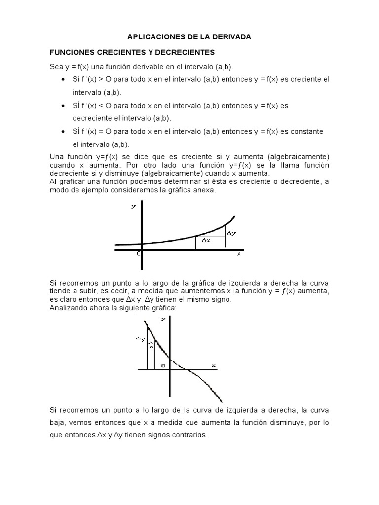 Aplicaciones de La Derivada | PDF | Derivado | Curva