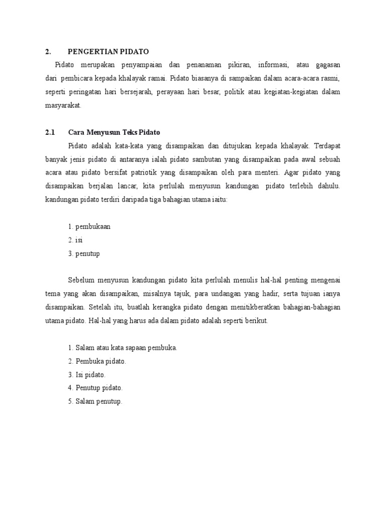 Pidato | PDF