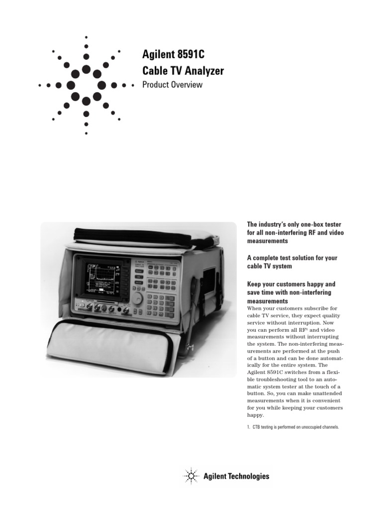 Overview Agilent 8591C (5964-0244E) | PDF | Frequency Modulation ...