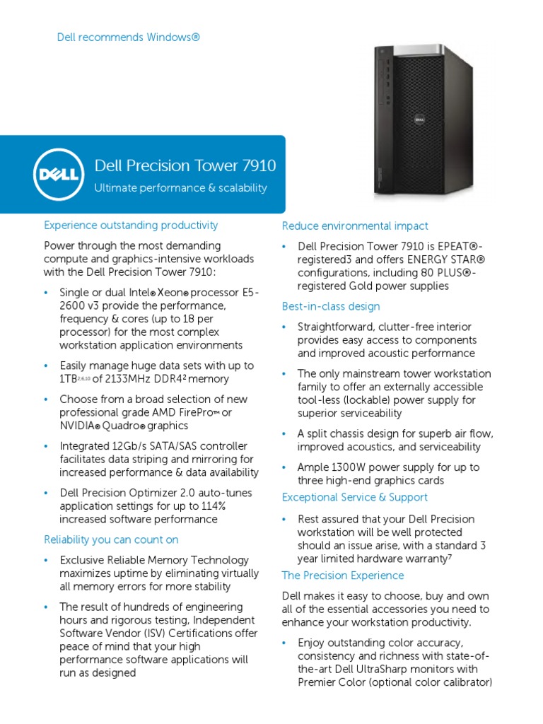 Dell 7910 PDF | PDF | Advanced Micro Devices | Dell