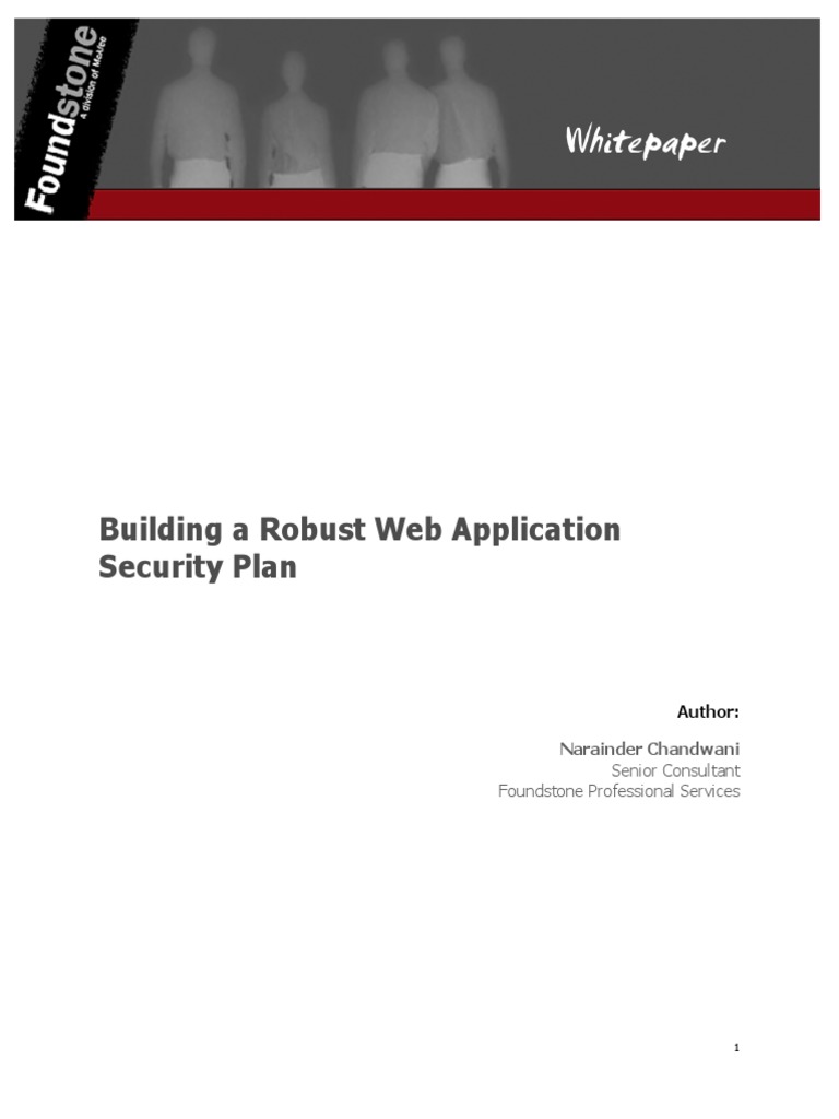 Web App Sec Plan | PDF | Http Cookie | Vulnerability (Computing)