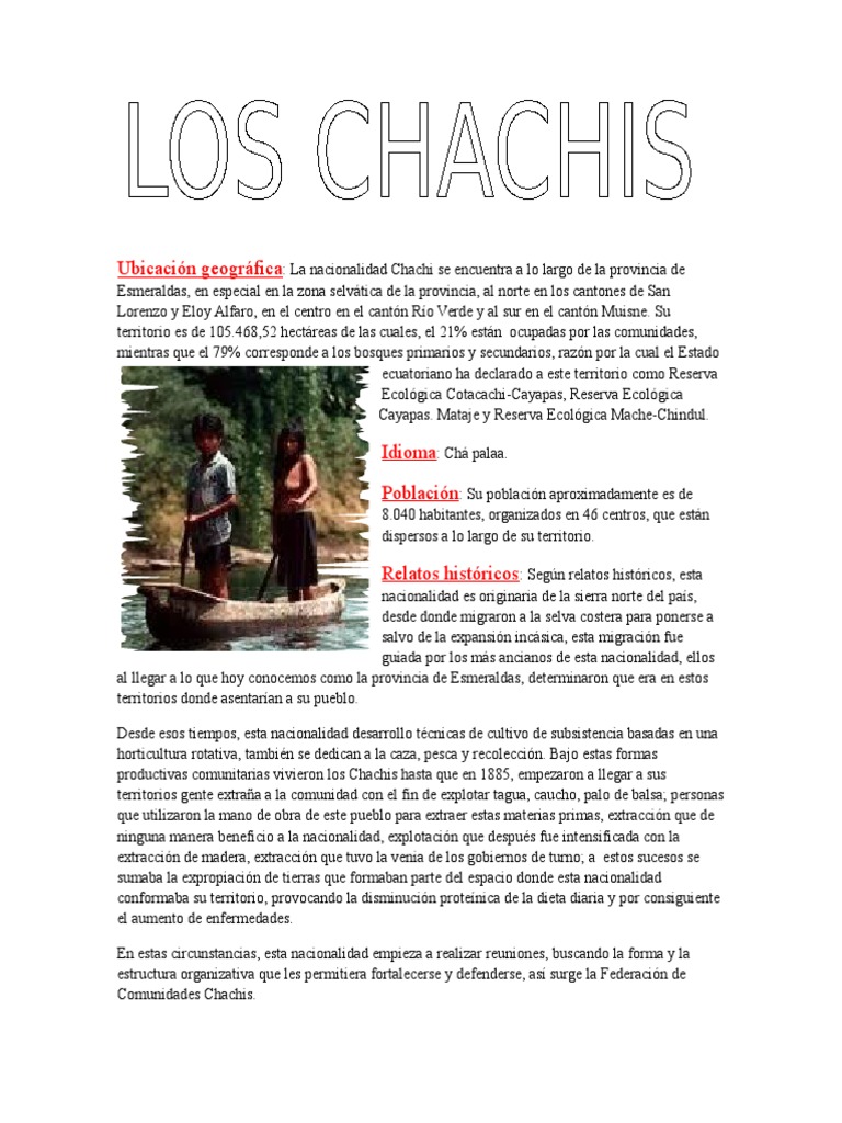Chachis Original | Agricultura | Dieta