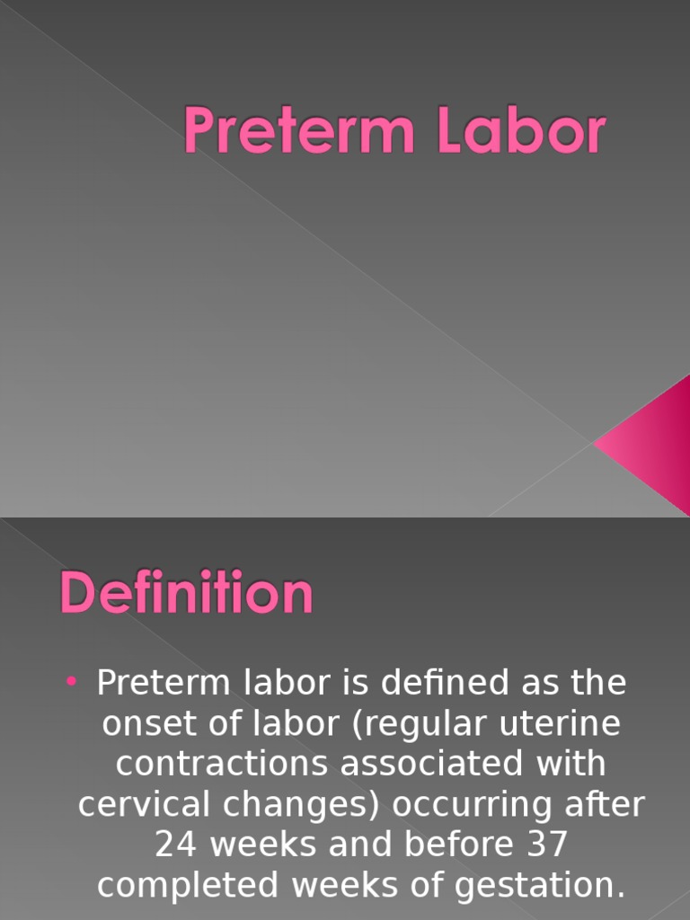 Preterm Labor | PDF | Preterm Birth | Childbirth
