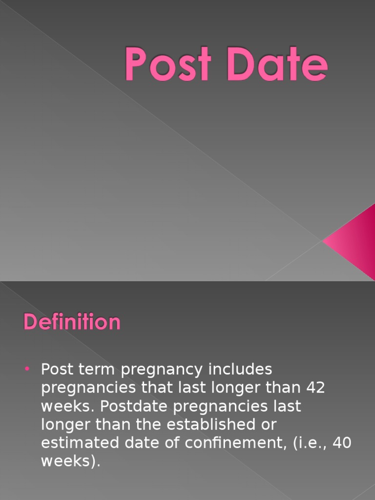 Post Date | Childbirth | Prenatal Development