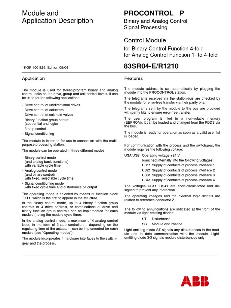 1kgf100824e 83SR04 R1210 | PDF | Input/Output | Parameter (Computer Programming)