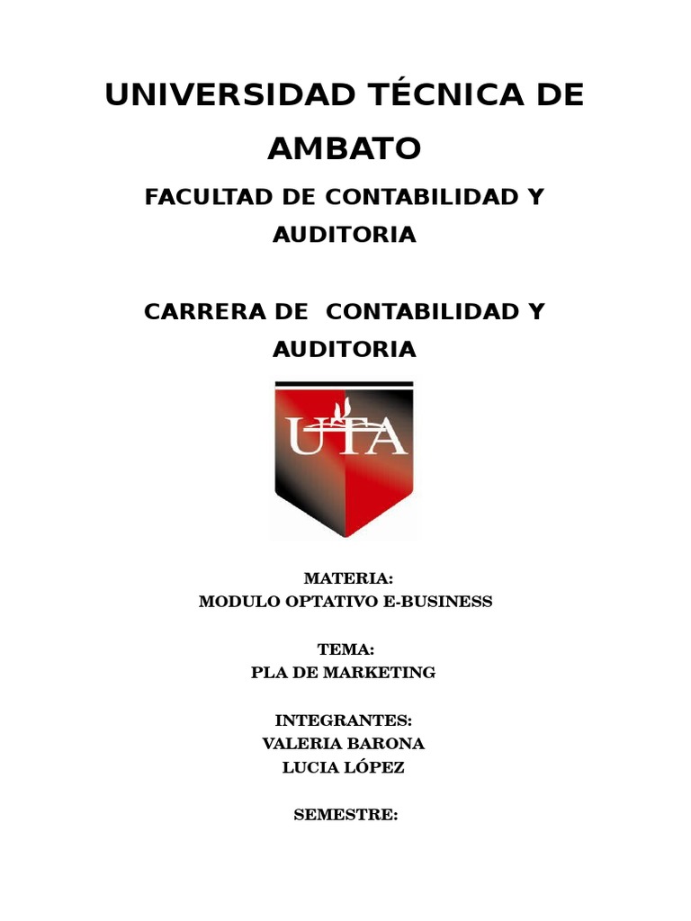 Caratula Con Sello Contabilidad y Auditoria VALE | PDF