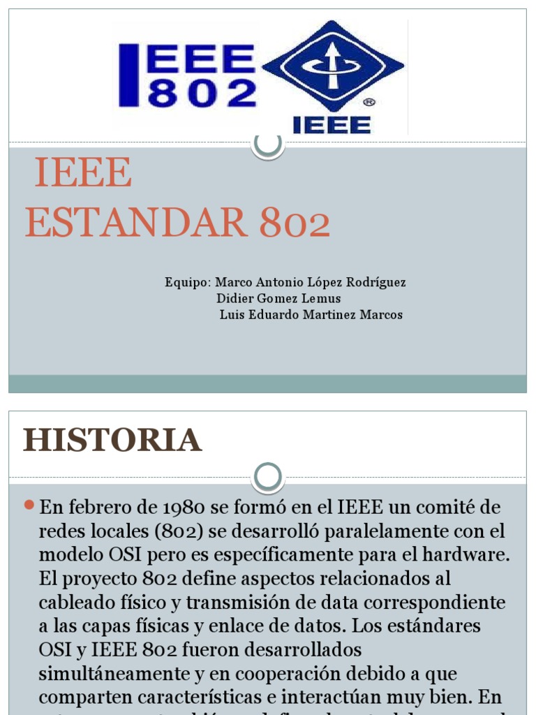 Estandar Ieee 802.x | PDF | Ieee 802.11 | Wifi