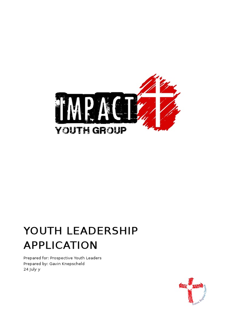 Youth Leadership Application | PDF | Jesus | Prayer