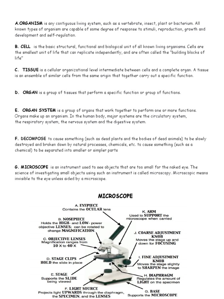 Microscope: Decompose T | PDF | Refrigeration | Organisms
