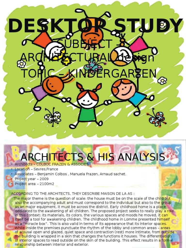 Kindergarten Desktop Study | PDF | Window | Ventilation (Architecture)