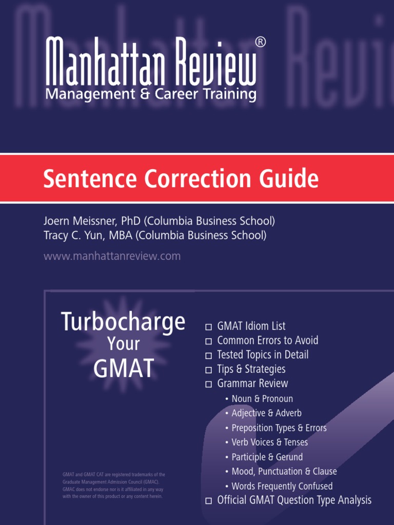 MR Sentence Correction Guide | PDF | Business