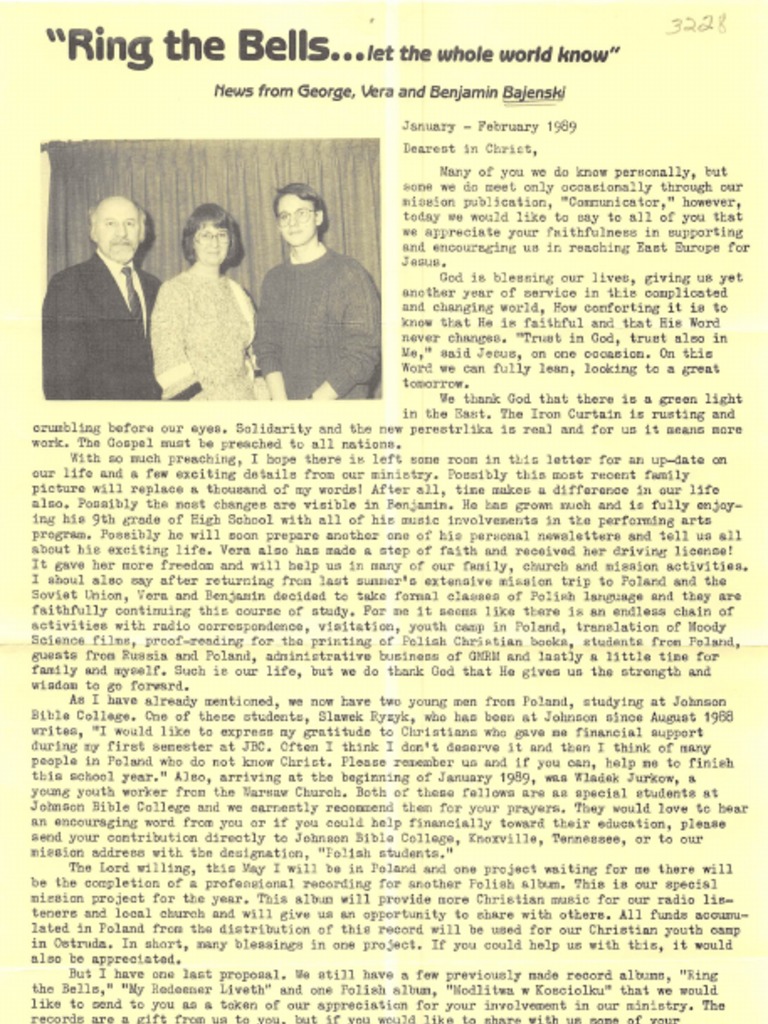 Bajenski George Vera 1989 Poland | PDF | Elder (Christianity) | Poland