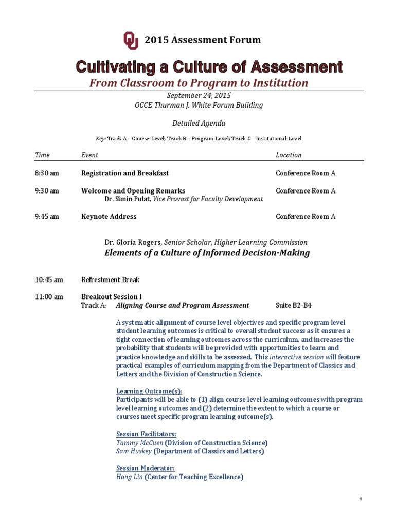 Forum Agenda - Detailed Version | PDF | Facilitator | Educational ...