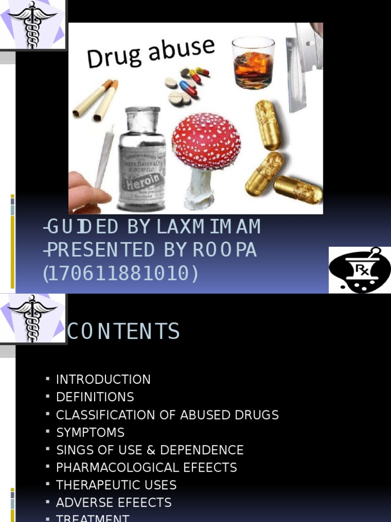 Understanding Drug Abuse: Classification of Commonly Abused Drugs ...